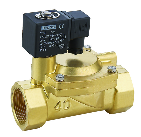 Large Thread Pilot Diaphragm Solenoid Valve Electric Air Valve Solenoid ...